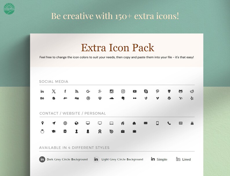 Resume Template for Word, Pages, Google Docs - Professional & Modern CV ...
