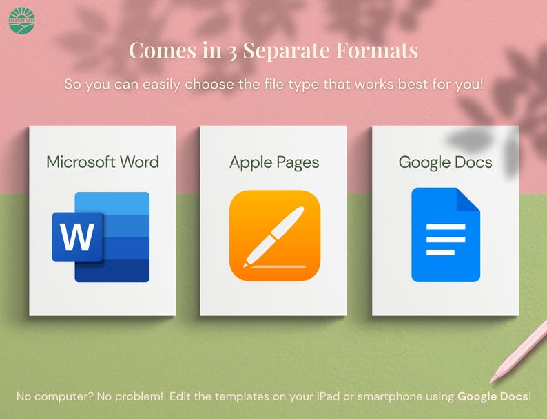 Resume Template for Word, Pages, Google Docs - Professional & Modern CV ...