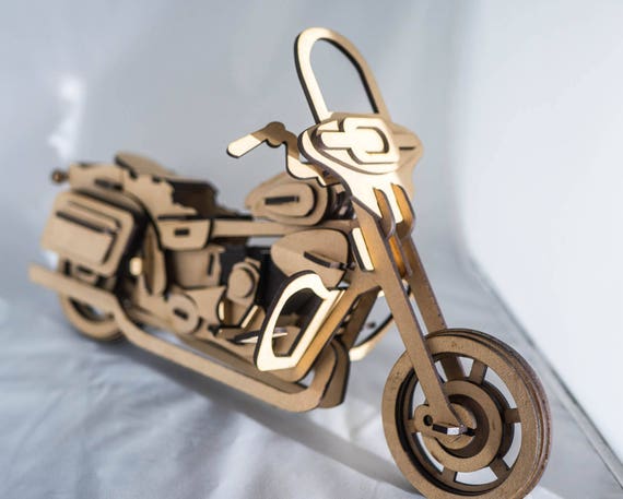 Harley Davidson Model Street Bike 3D Wooden Puzzle - Etsy