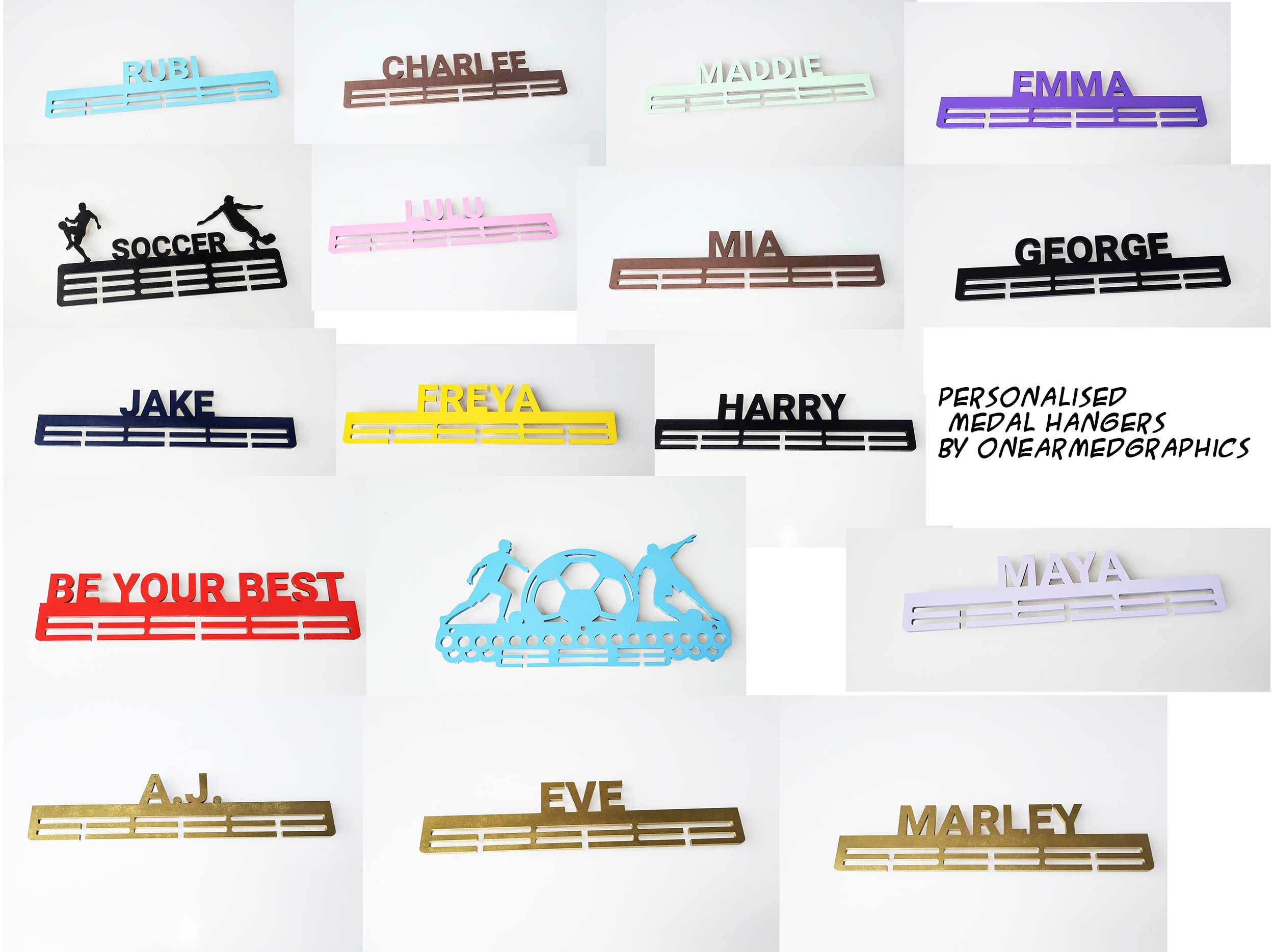 Custom Personalised Medal Hanger Painted Medal Display Rack - Etsy ...