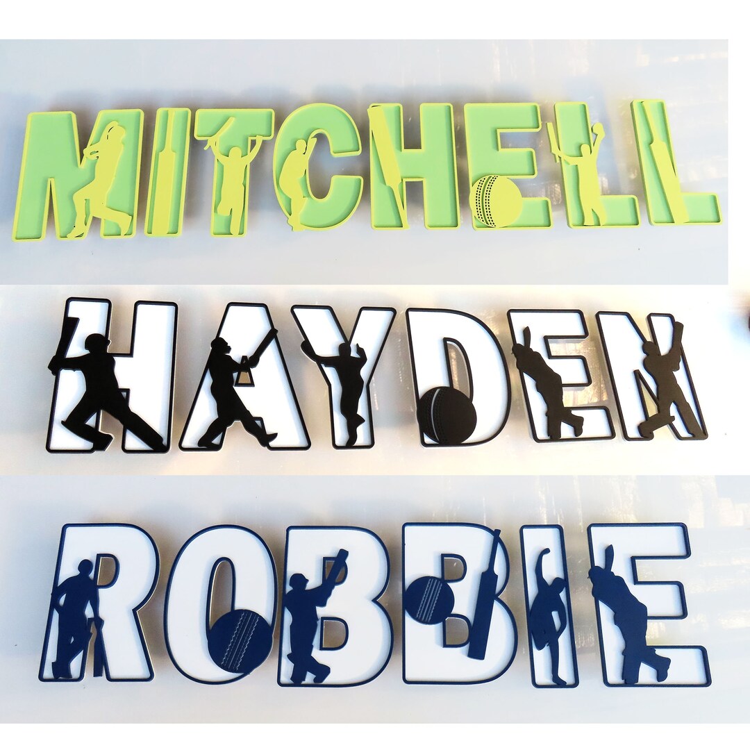 20cm Cricket Sign, Cricket Wall Letters, Cricket Letters, Cricket Theme ...
