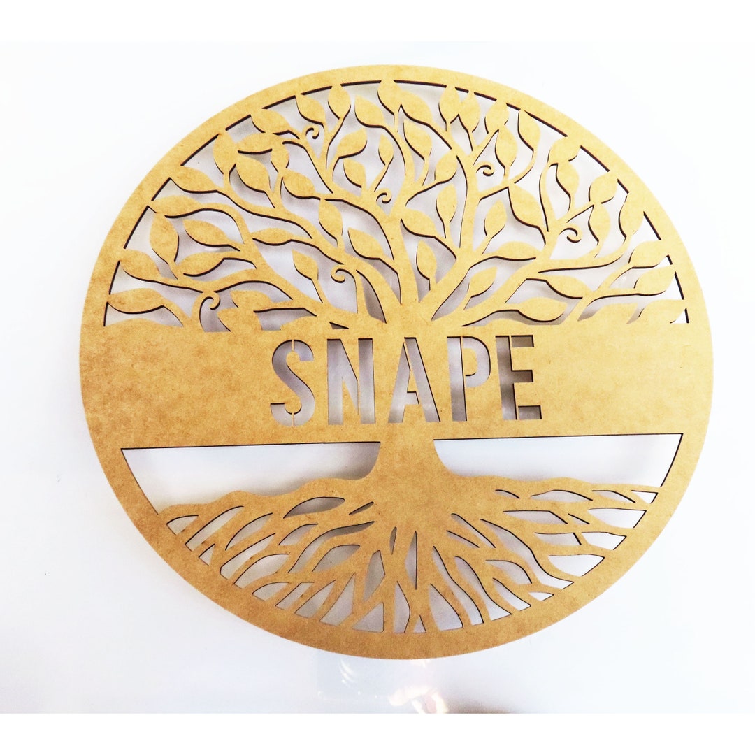 Personalised Monogram Tree of Life Family Name Plaque, Name Decor ...