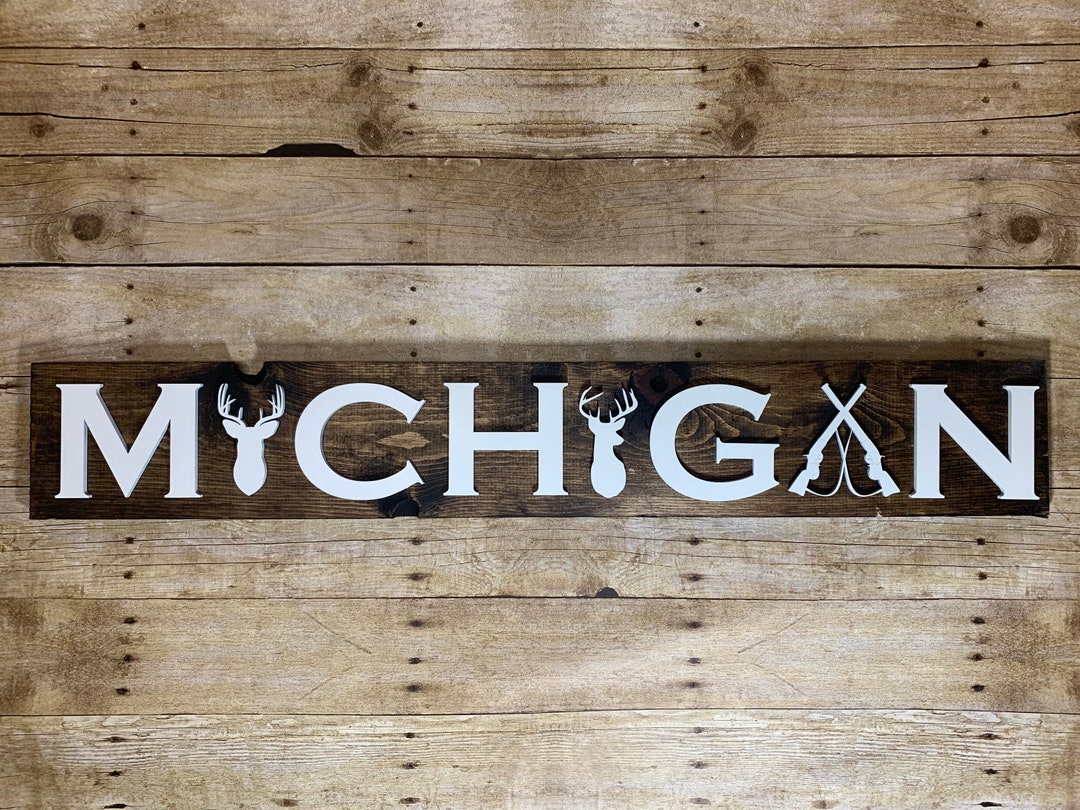 Michigan Signs - Hunting - Etsy