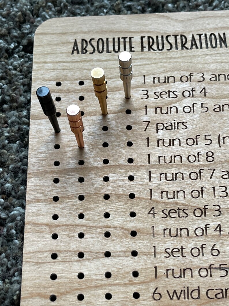 Absolute Frustration Rummy - Etsy