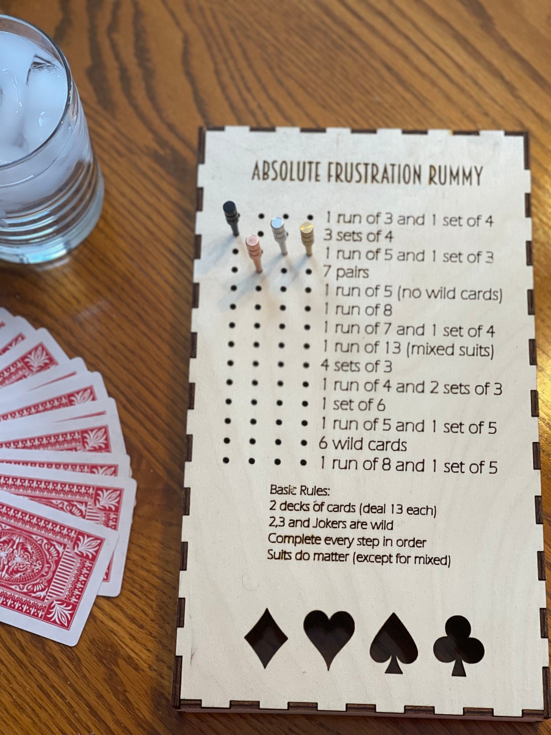 Absolute Frustration Rummy, Game Night, Rummy Card Game, Housewarming ...