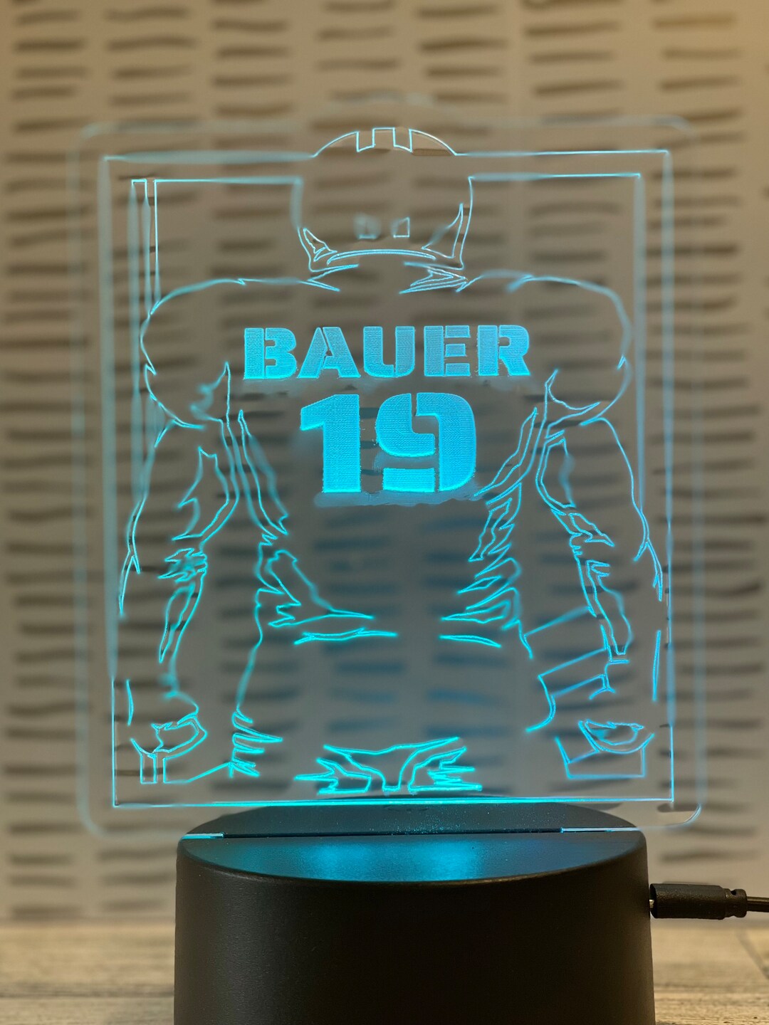 Led Night Light, Football Player Night Light, LED, Lamp for Kids ...