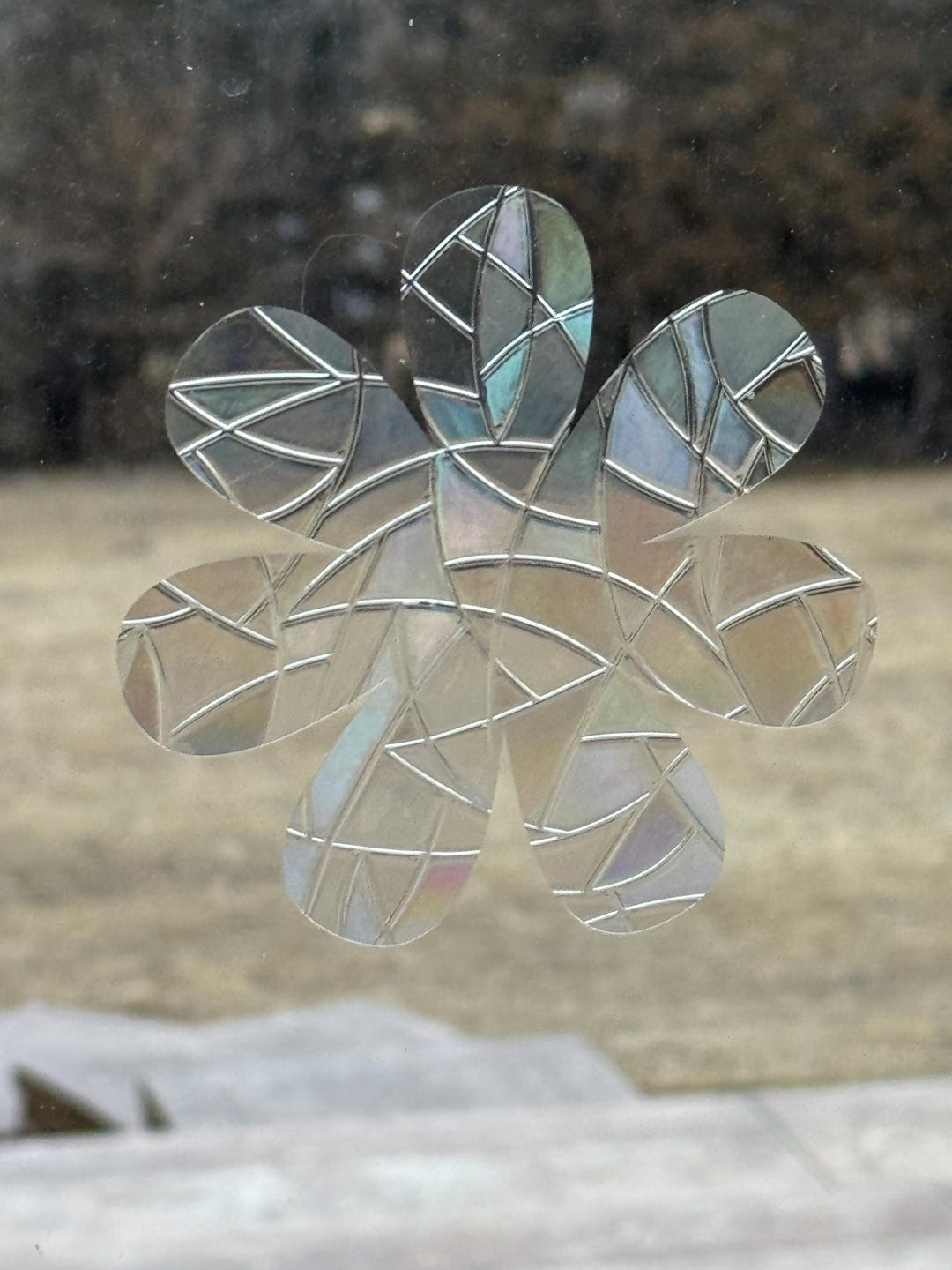 Flower Static Window Clings, Rainbow Prism, Prevent Bird Collisions ...