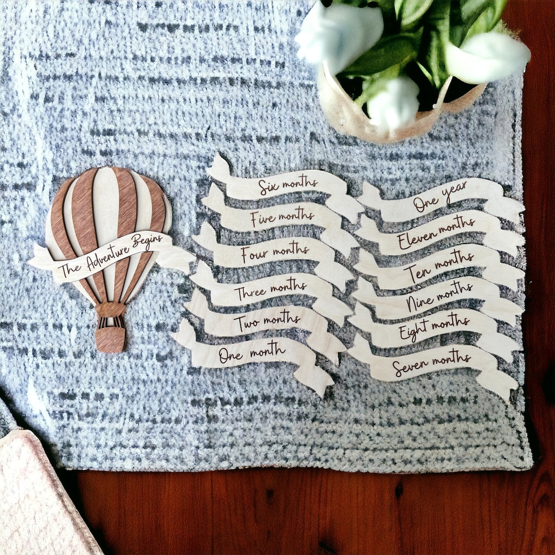 Hot Air Balloon Baby Milestone Markers - Etsy