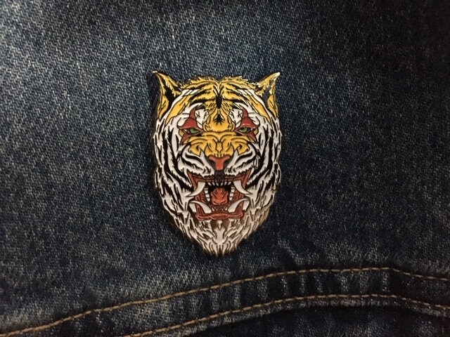 Tiger Hannya Pin - Etsy