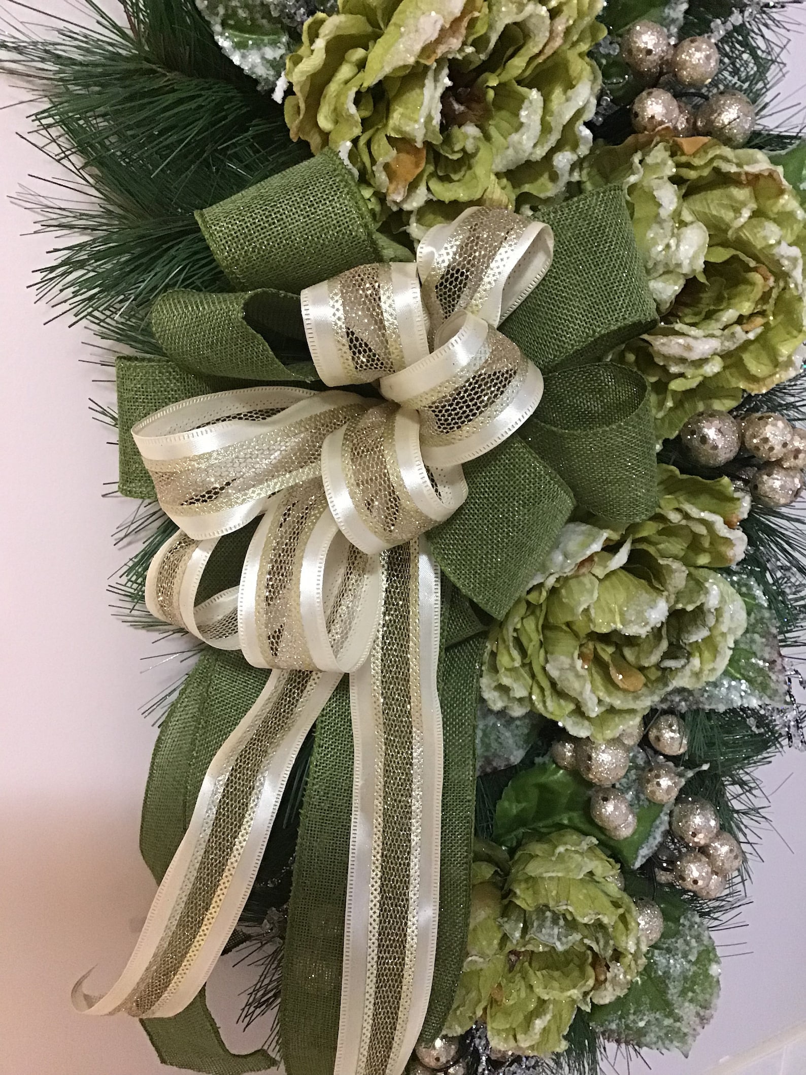 Sparkling Green Swag - Etsy