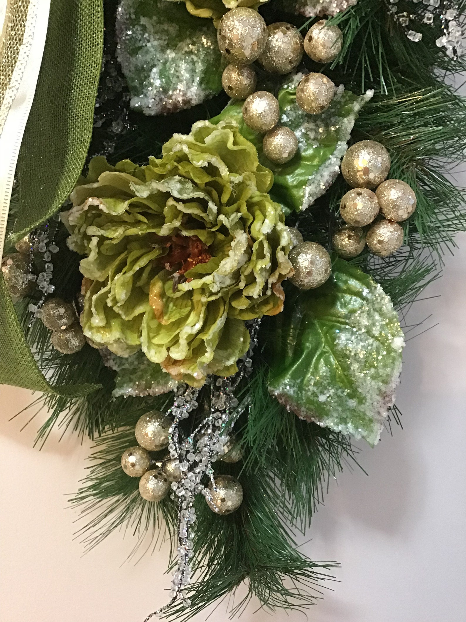 Sparkling Green Swag - Etsy