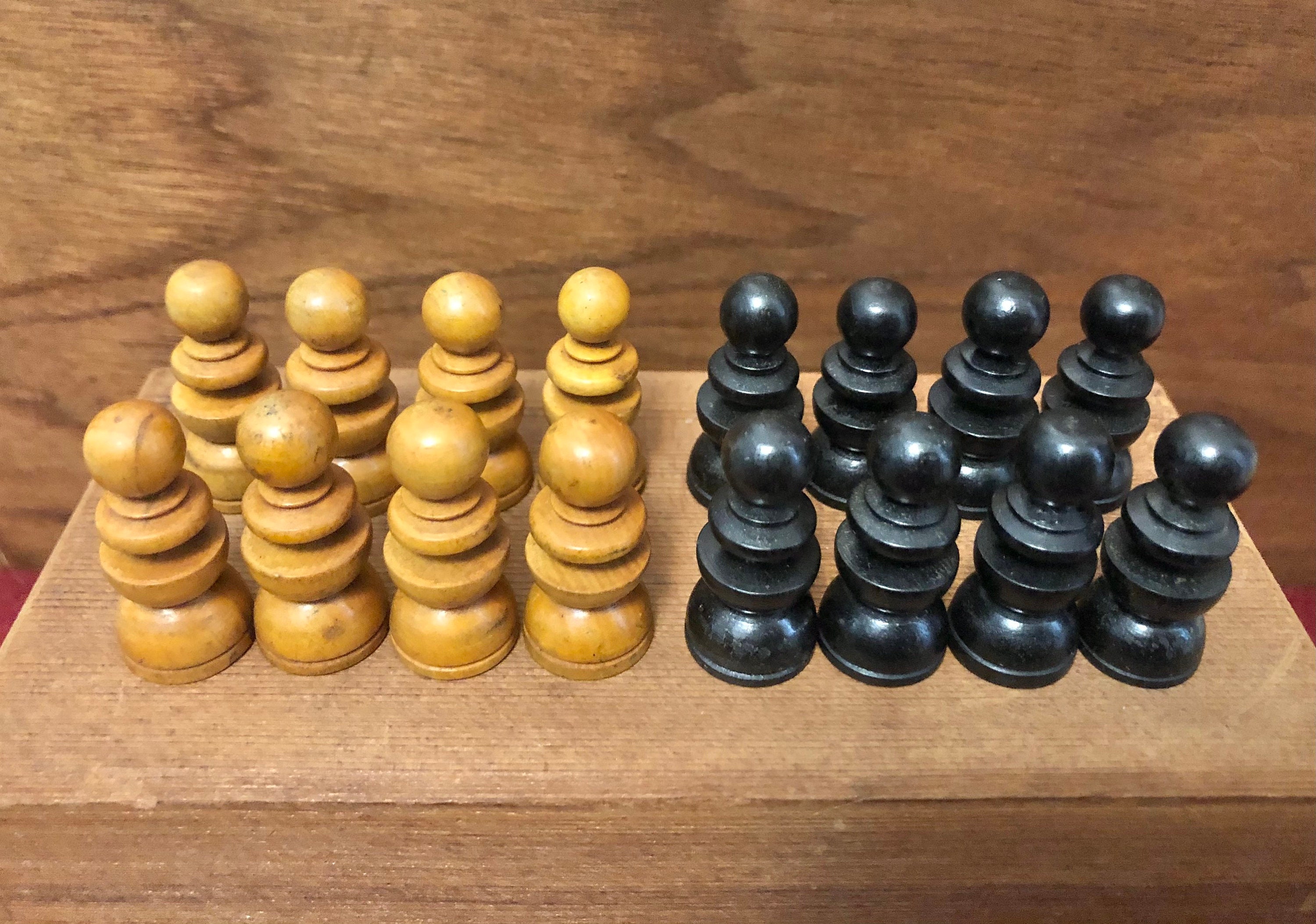 1800s St George Chess Set With Folding Board & Box Lot 245 - Etsy