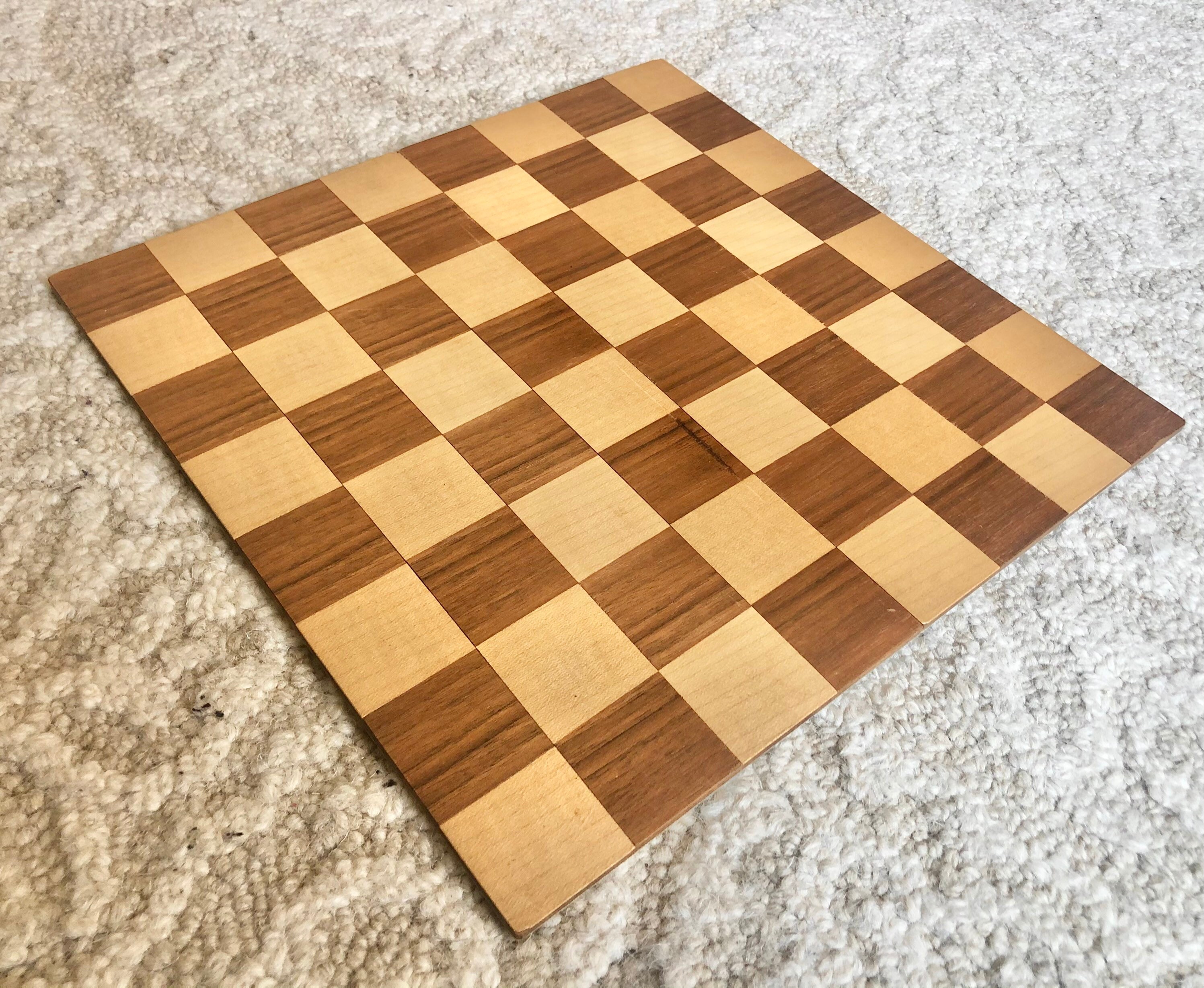Board Games Chess Games & Puzzles Vintage Walnut & Maple Chess Board ...