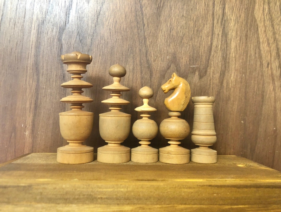 Antique Regency Pattern Chess Set Circa 19th C. Lot #304 - Etsy