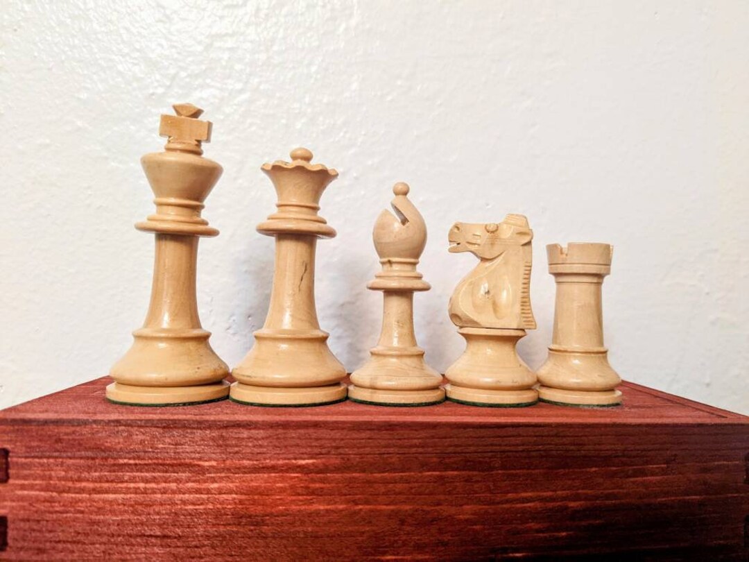 French Lardy Chess Set 3.5 Inch Kings Lot 387 - Etsy