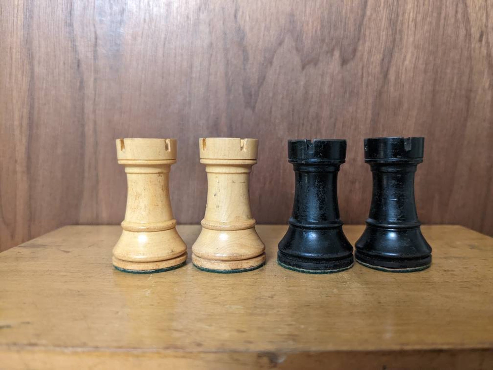 Antique French Staunton Chess Set Lot 381 - Etsy