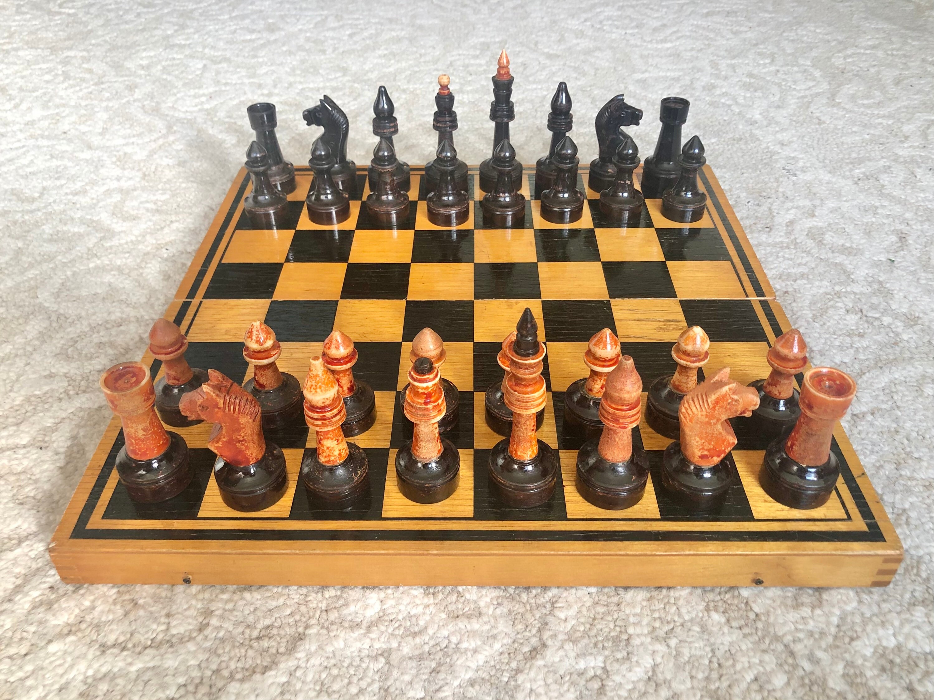 Unusual Soviet Bone Chess Set RARE Lot 236 - Etsy