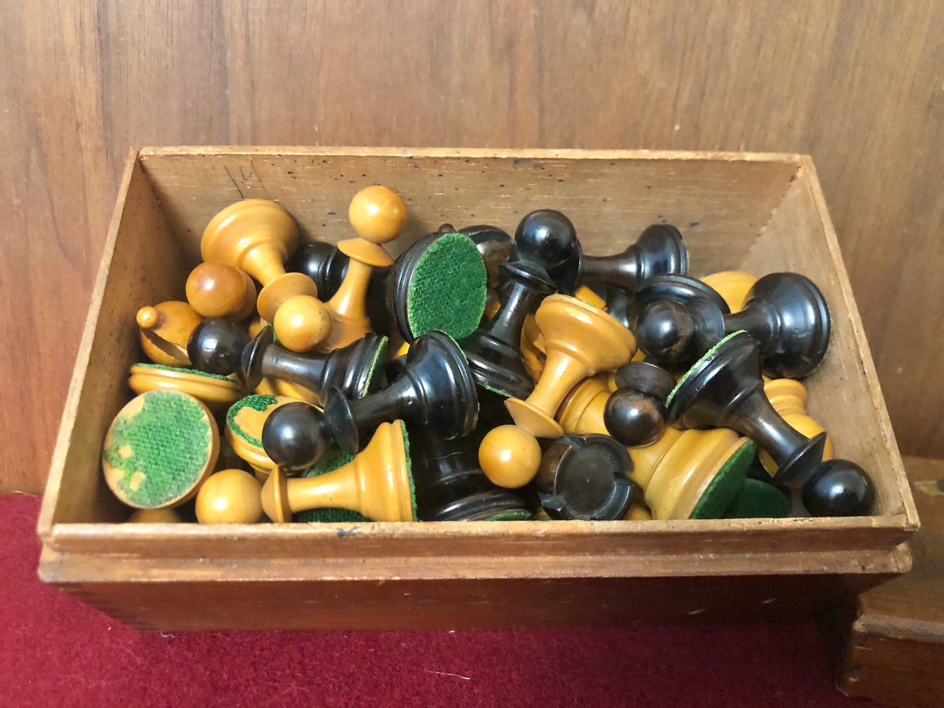 Antique English Library Staunton Chess Set Lot 339 - Etsy