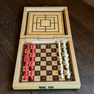 Vintage West German Travel Chess Set Lot #644 - Etsy