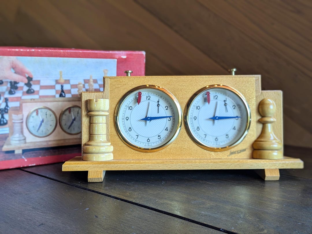 Rare 1960's Jerger "rook and Pawn" Chess Clock Lot #631 - Etsy