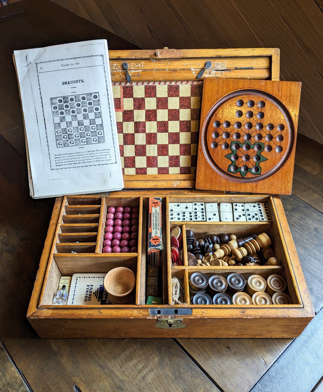 Antique British Compendium of Games Lot #581 - Etsy