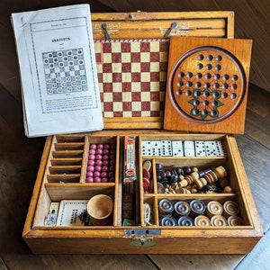 Antique British Compendium of Games Lot #581 - Etsy