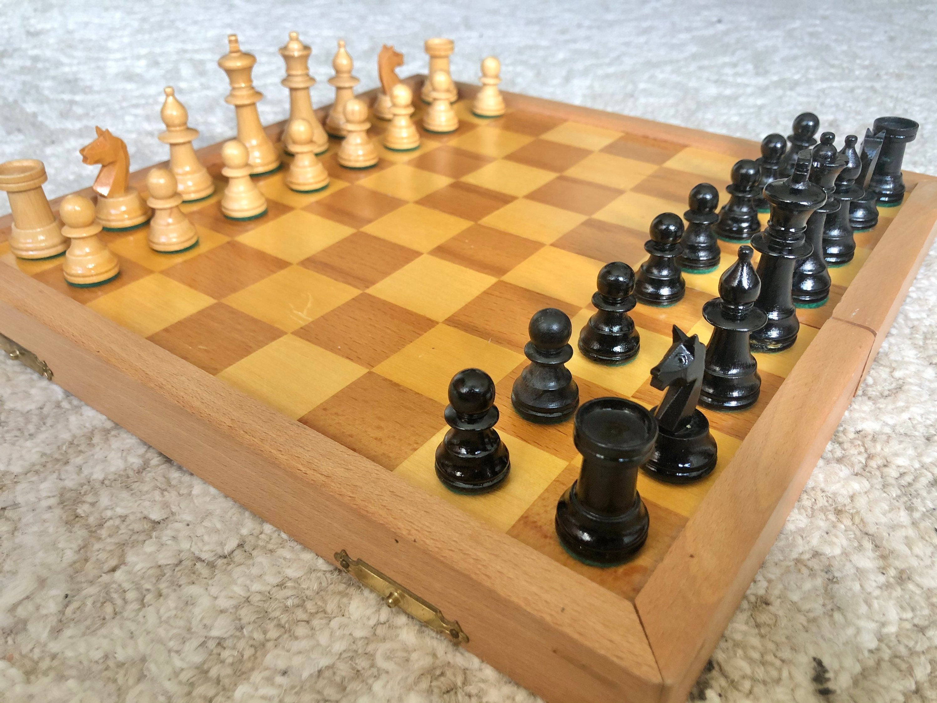 Vintage Chess Set Made in Switzerland Lot 148 | Etsy