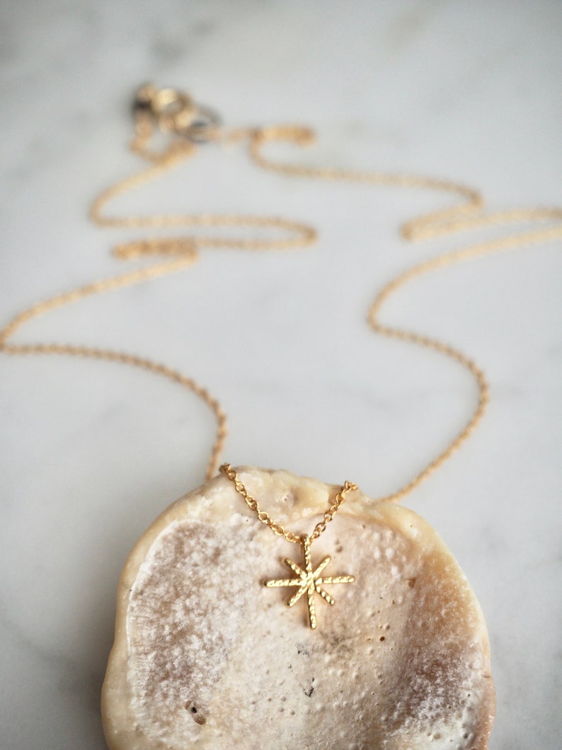 Dainty Minimalist 14 K Gold Filled North Star Stargazer | Etsy