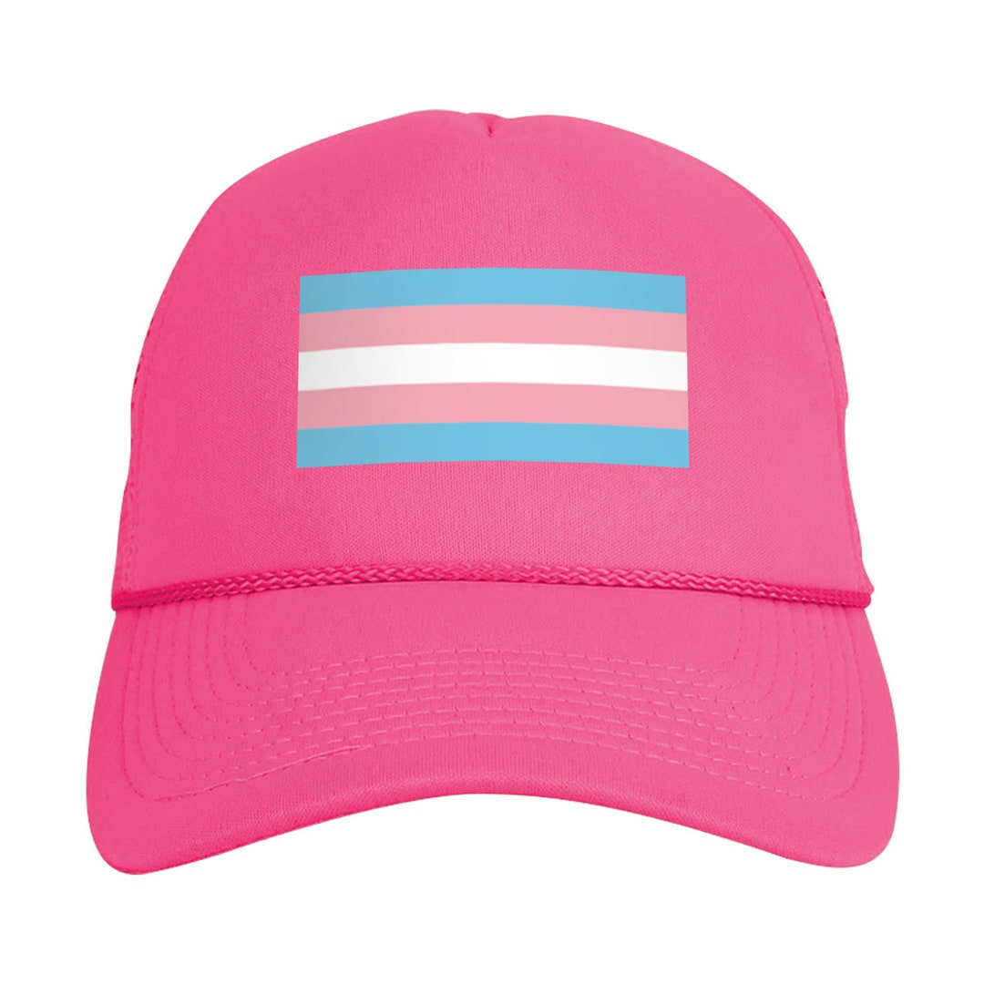 Pink LGTBQ Trans Awareness Flag Hat - Etsy