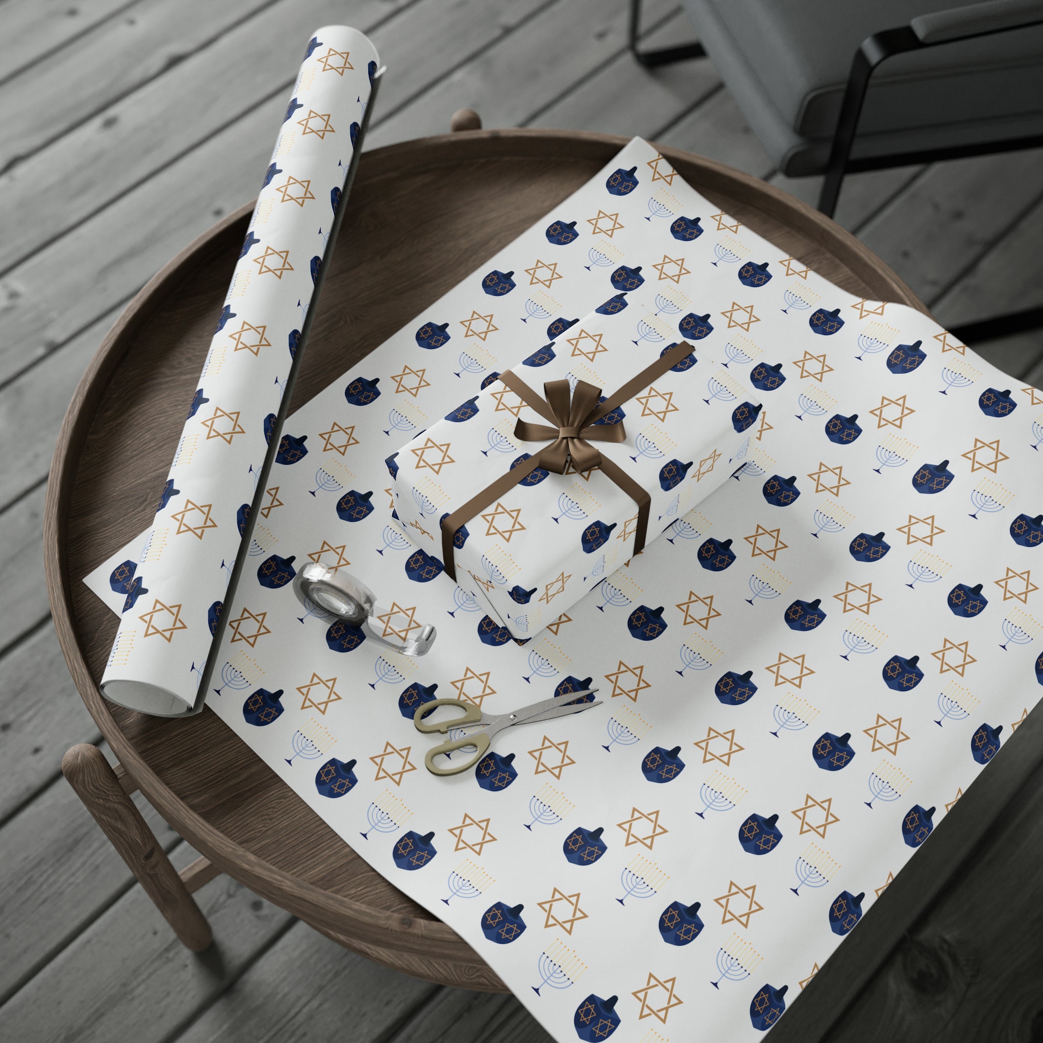 Hanukkah Gift Holiday Wrapping Paper - Etsy