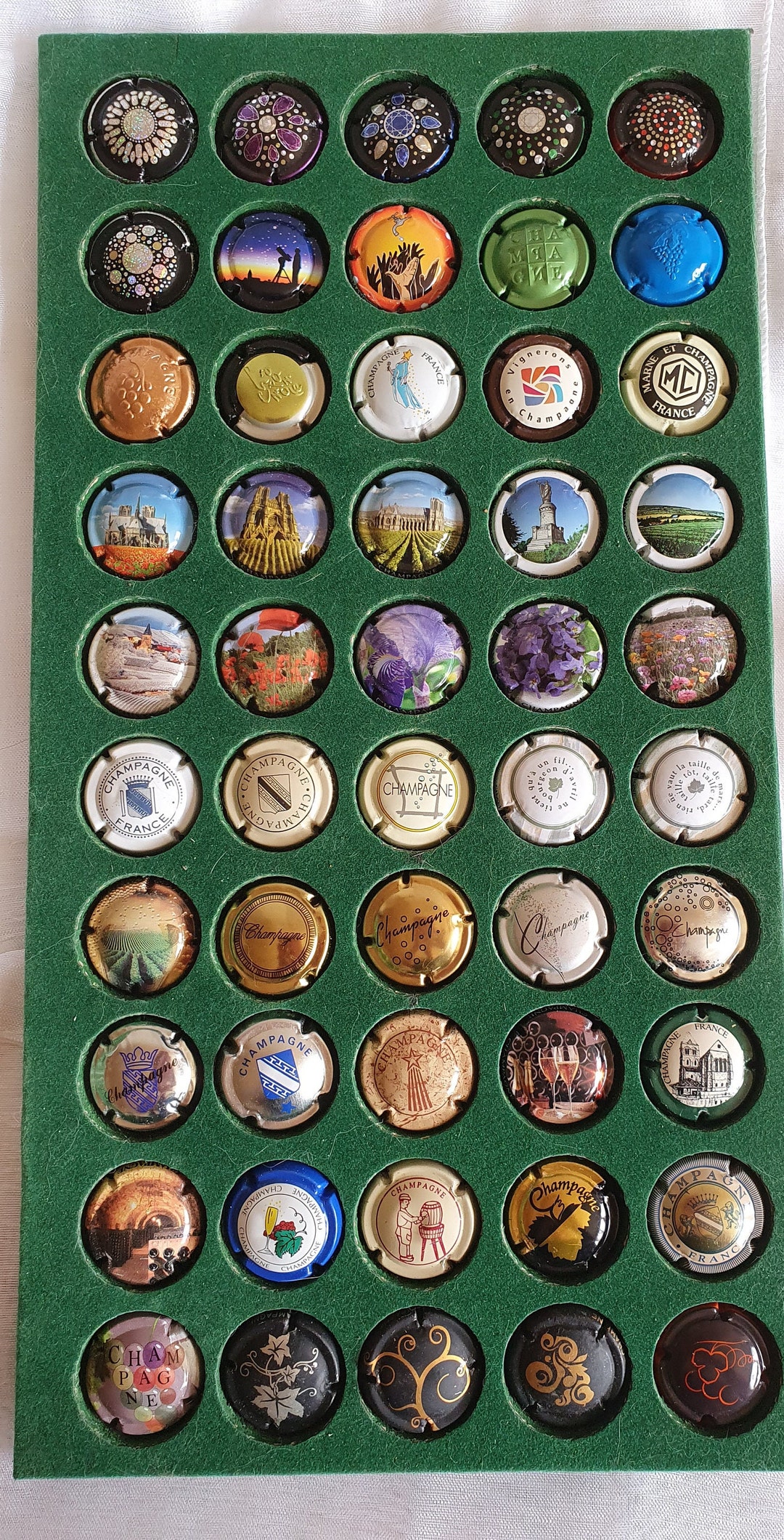 French Champagne Capsules/muselets Lot of 50 Pieces All Generic Without ...