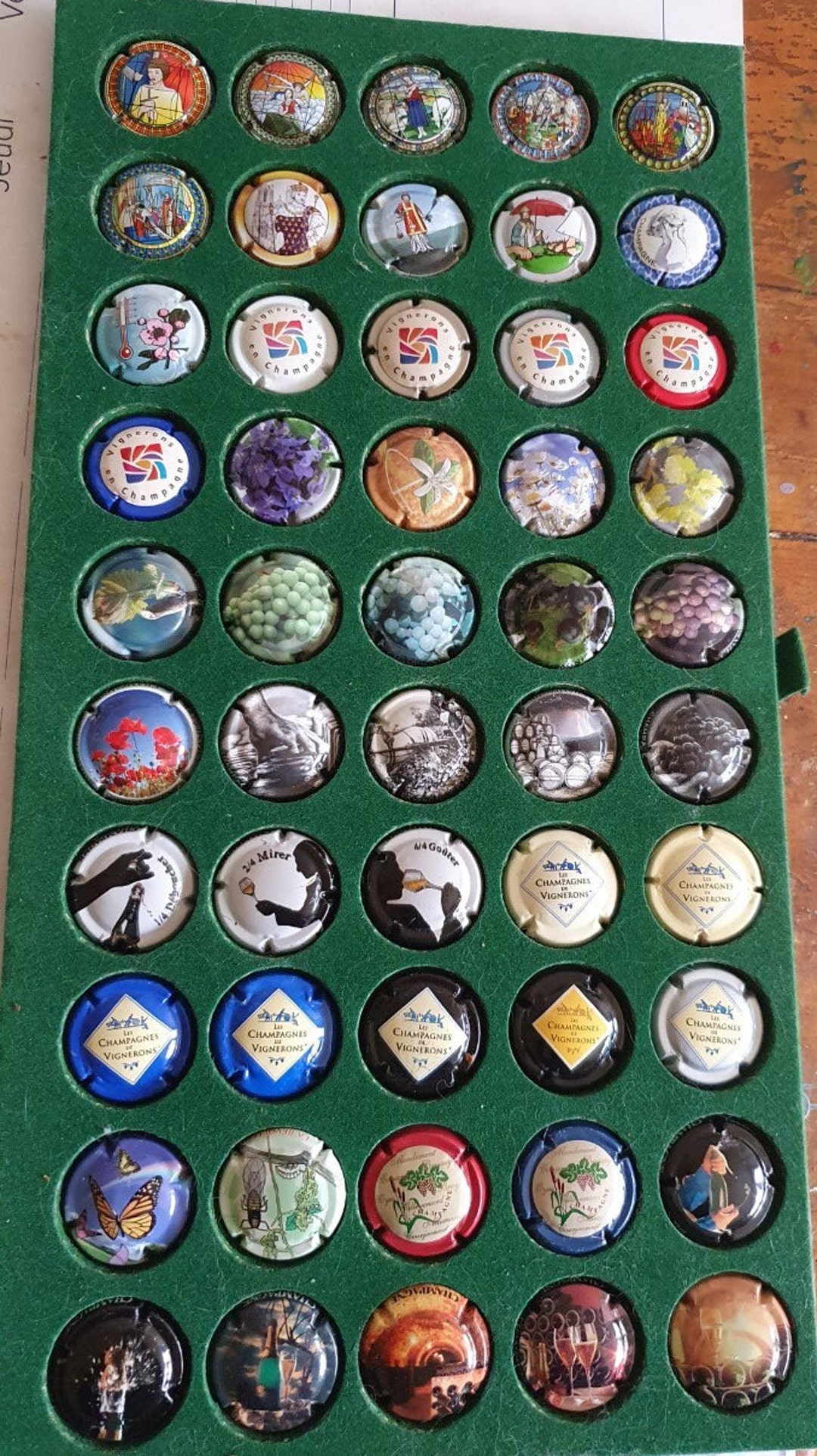 French Champagne Caps/ Muzzles Lot of 50 Pieces All Generic Without ...