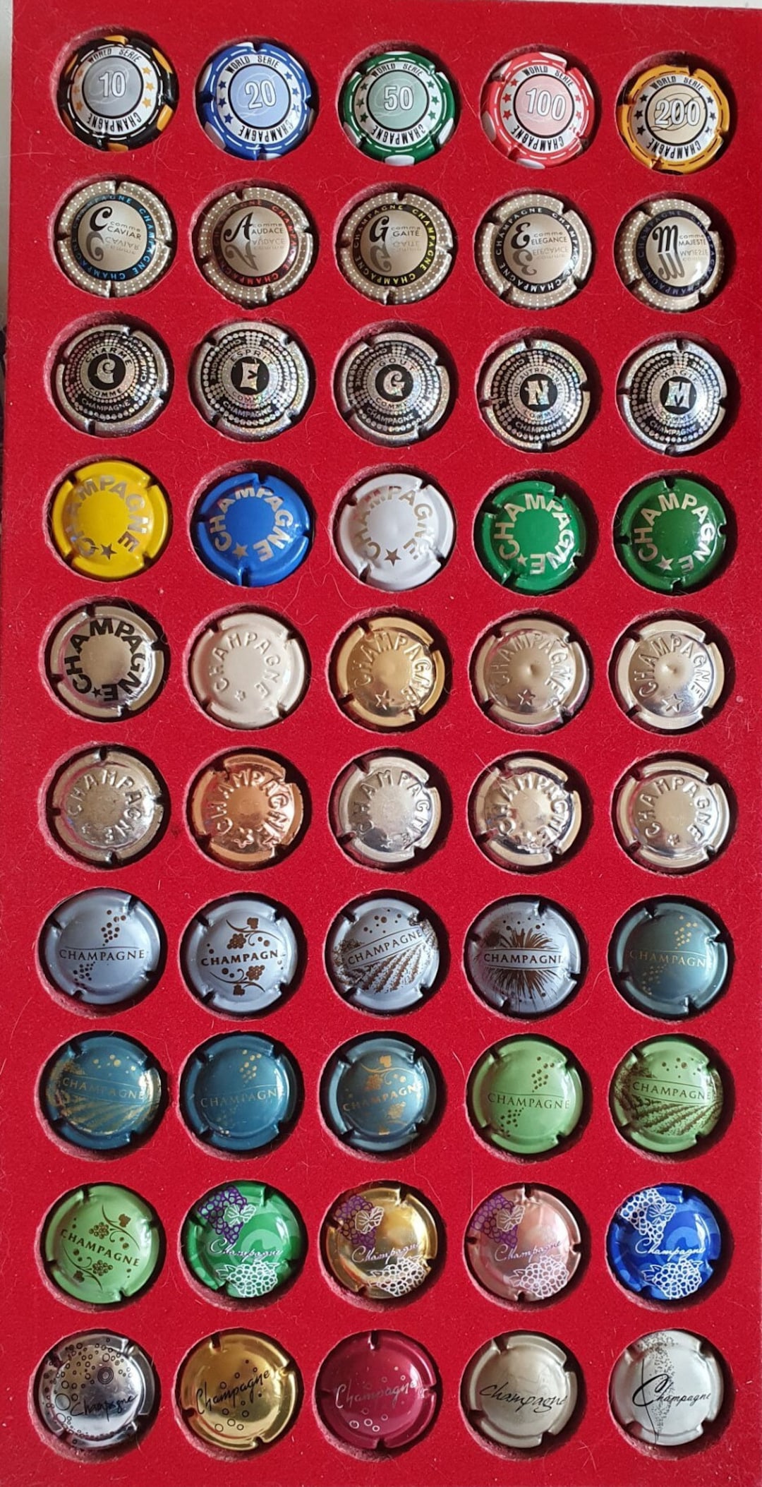 French Champagne Caps/ Muzzles Lot of 50 Pieces All Generic Without ...