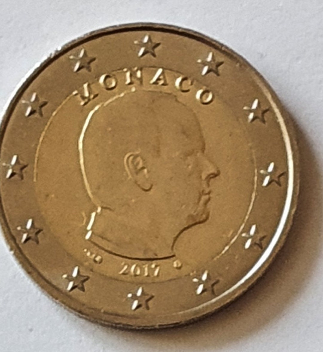 Monaco, 2 Euro, Prince Albert II, 2017, Europe - Etsy