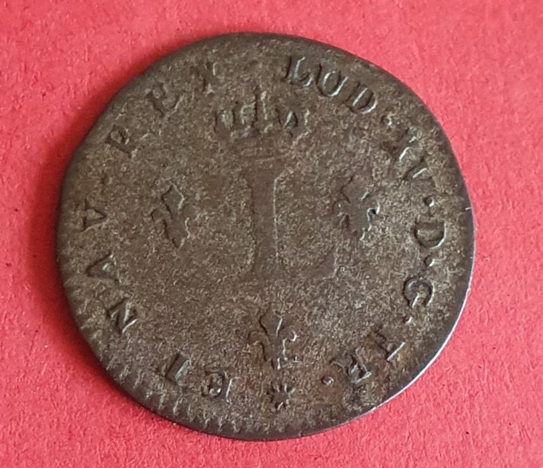 Louis XV Dit Le Bienaimé, Double Sol De Billon, 1740 Lyon - Etsy