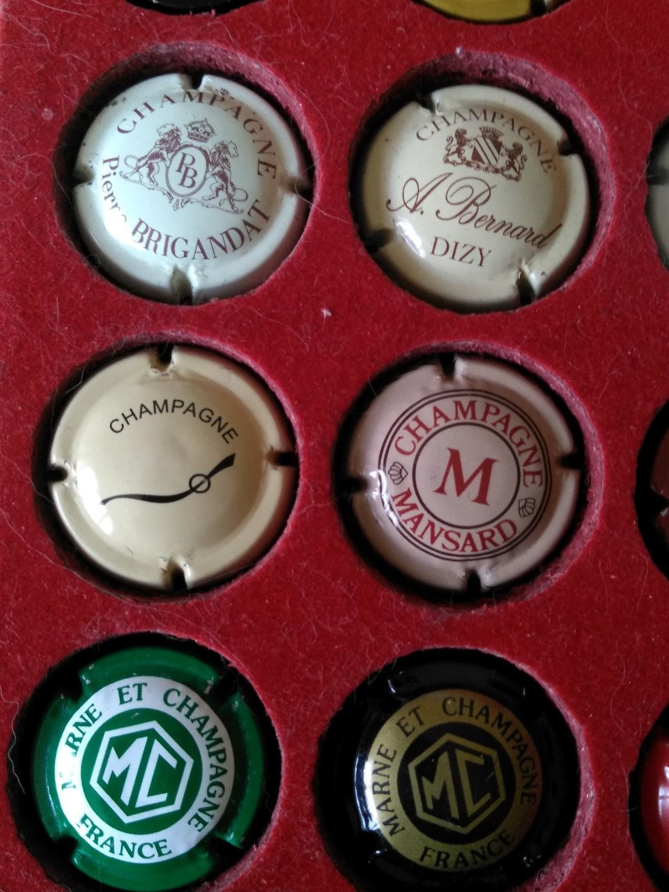 Capsules, muselets, champagne, Français, lot de 50 pièces, toutes ...