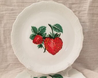 Strawberry plates | Etsy