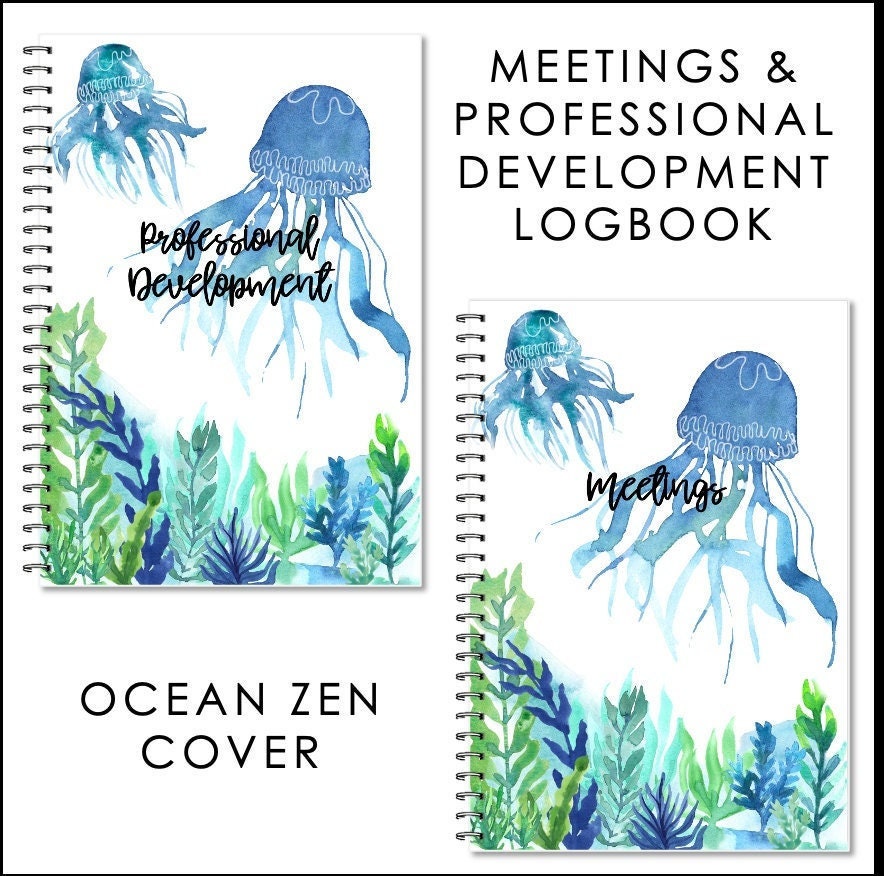 Teacher Professional Development Log & Meetings Notebook PRINTABLE ...
