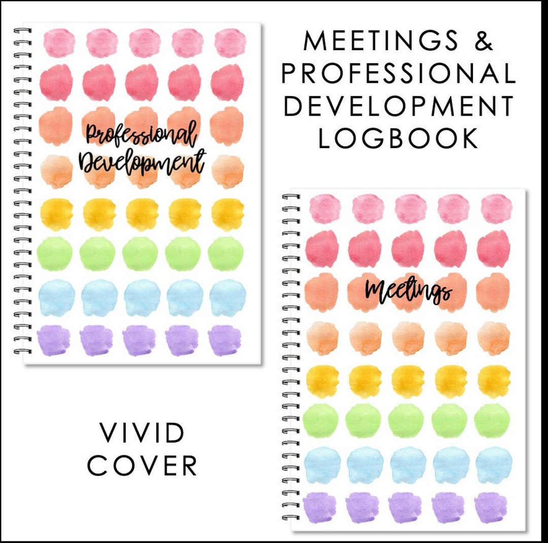 Teacher Professional Development Log & Meetings Notebook PRINTABLE ...