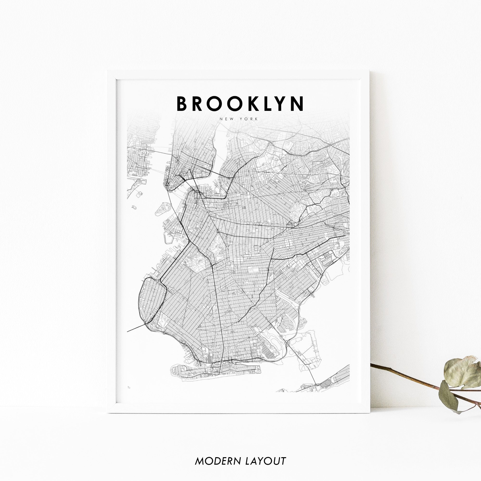 Printable Map City Map Art Nursery Room Wall Office Decor City Street ...