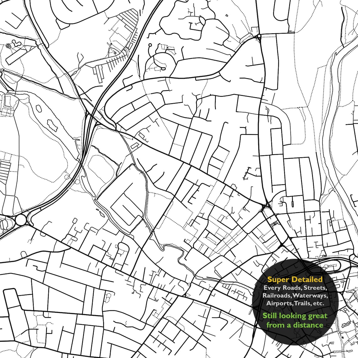 Derby England Map Print UK United Kingdom Map Art Poster - Etsy