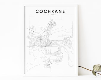 Cochrane Map Poster - Etsy