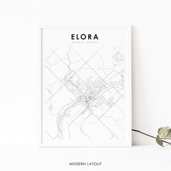 Elora Ontario Map - Etsy Canada