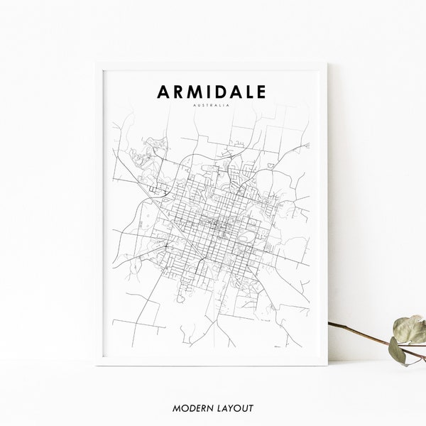 Armidale Map Print - Etsy