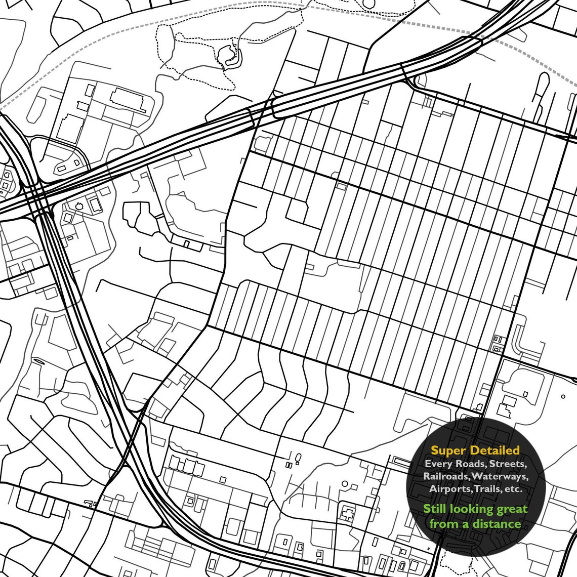 Temple TX Map Print Texas USA Map Art Poster Bell County | Etsy