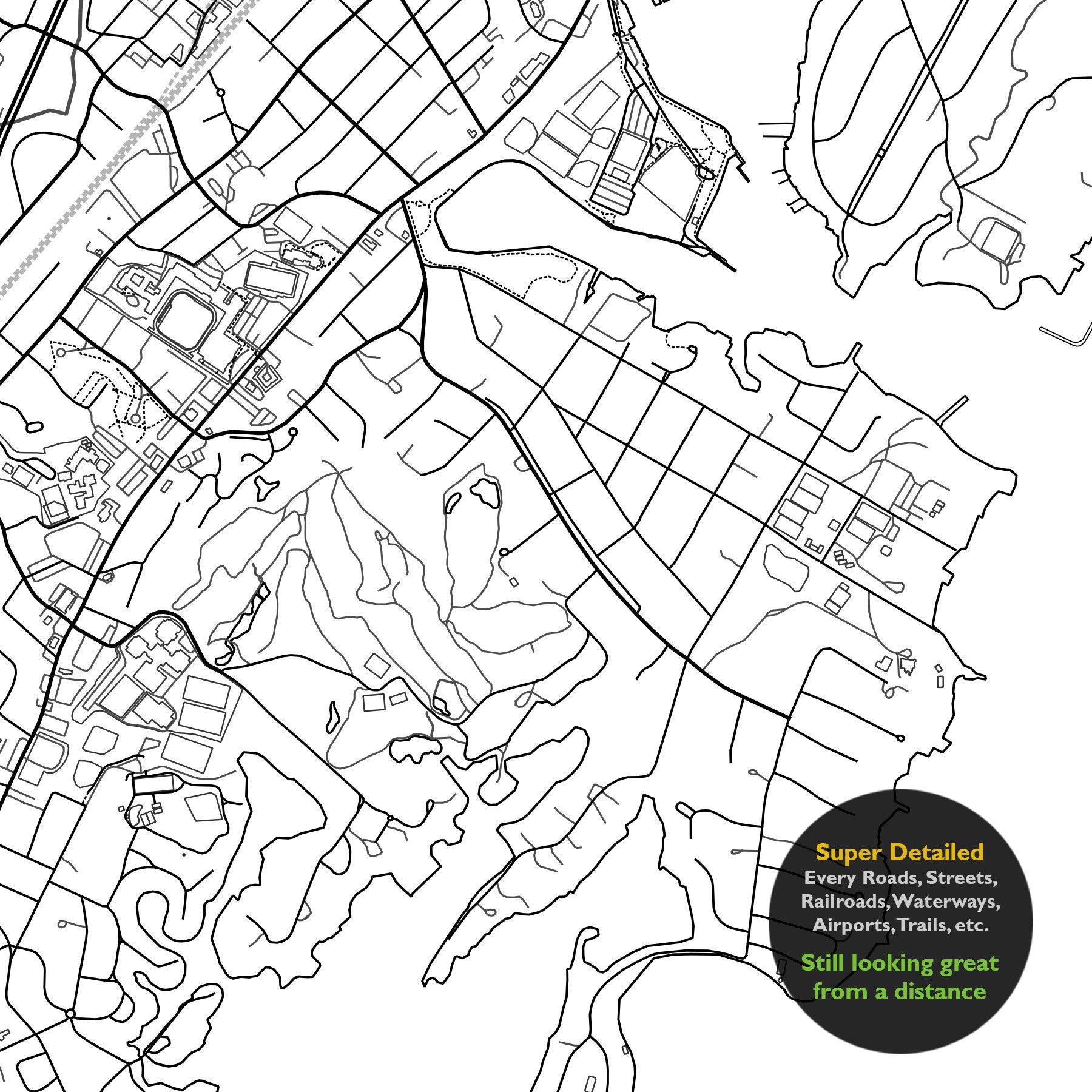 New Rochelle NY Map Print New York USA Map Art Poster - Etsy UK