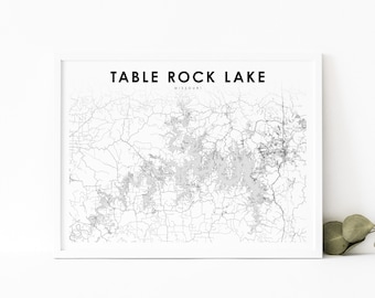 Table Rock Lake Printable Map Table Rock Lake Missouri Wall - Etsy