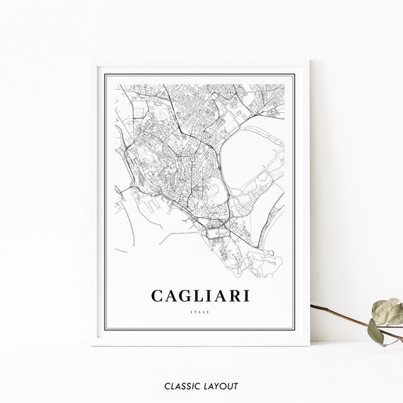 Cagliari Map Of Italy