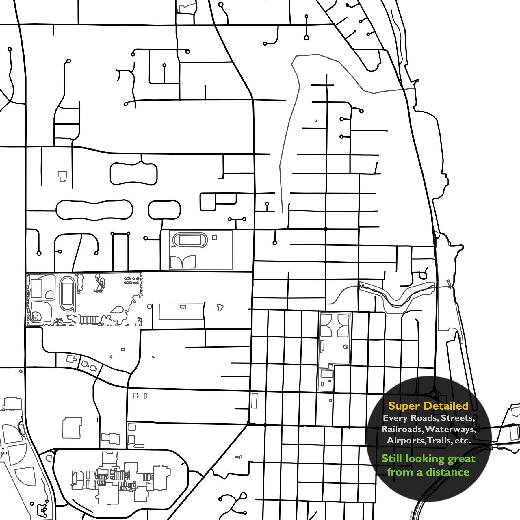 Olympia WA Map Print Washington USA Map Art Poster Thurston | Etsy