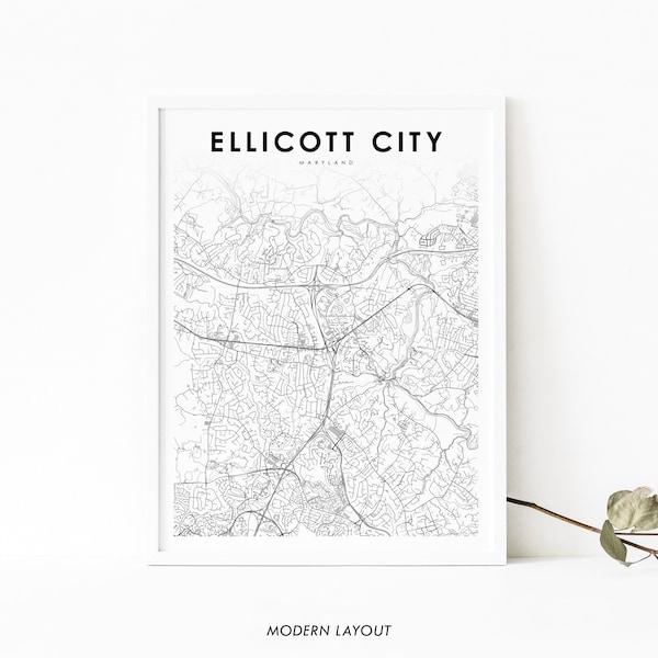 Ellicott Map Art - Etsy